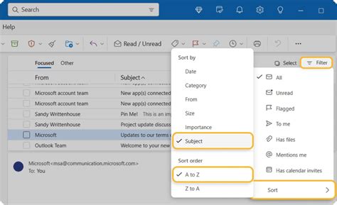 How To Sort Emails In Outlook A Step By Step Guide For