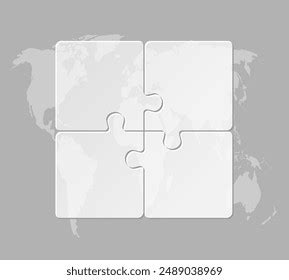 Four Steps Puzzle Diagram Infographic Business Stock Vector Royalty Free Shutterstock