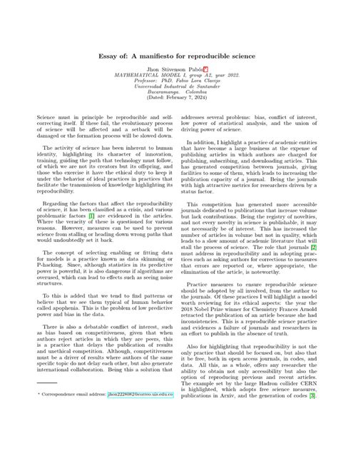 Ciencia Reproducible Pdf Science Bias