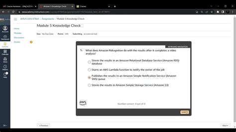 Module 5 Knowledge Check Aws Machine Learning Youtube