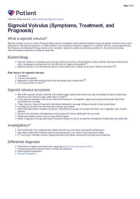 Pdf Sigmoid Volvulus Sigmoid Volvulus