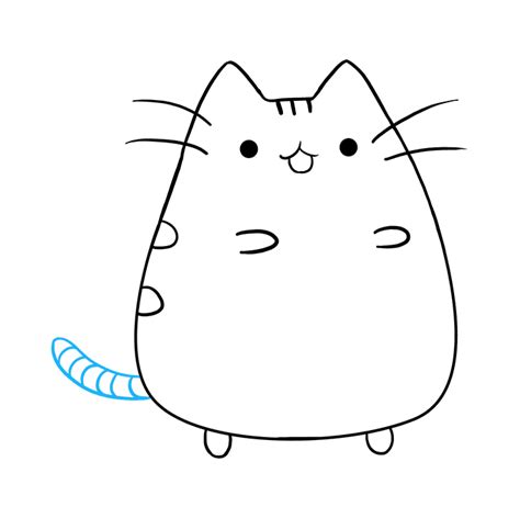 How To Draw Pusheen The Cat Really Easy Drawing Tutorial