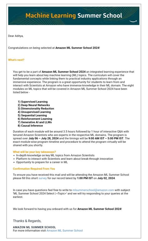 aditya raj on linkedin excited to be the part of amazon ml summer