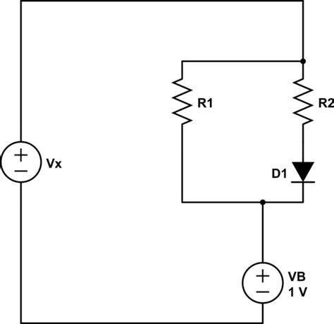 Diode Circuit I V Plot Electrical Engineering Stack Exchange