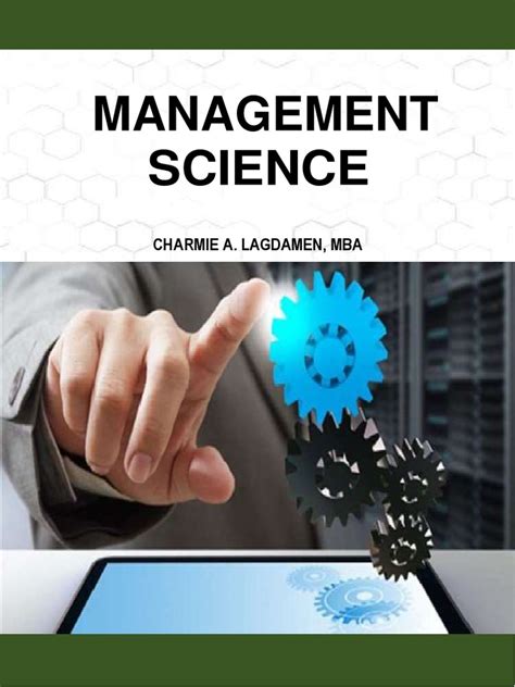 Management Science Pdf Science Conceptual Model