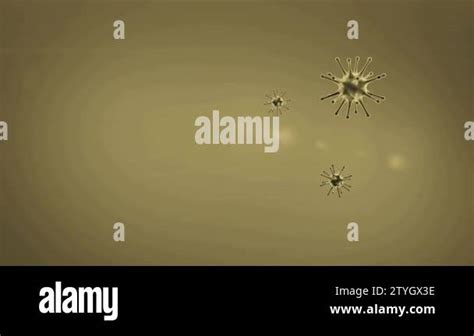 Virus Inside The Human Body Medical Video Background Animation Model Of Virus Stock Video