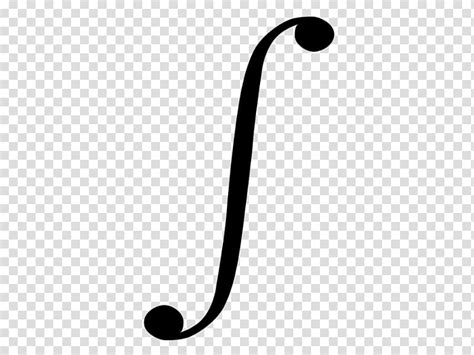 Integration Symbol With Black Background