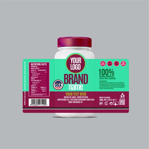 Bottle Label Design Packaging Design Template 1947966 Vector Art At