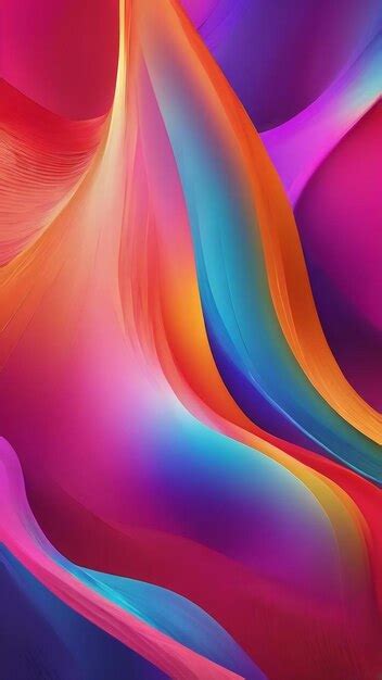 Premium Ai Image Colorful Gradient Prism Vibrant Background Curves Background 3d Spline