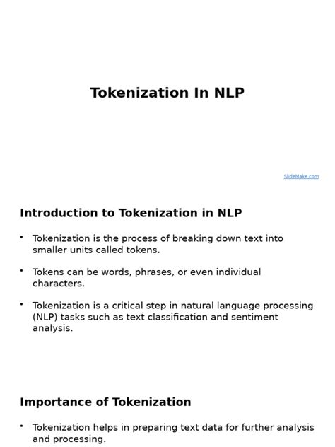 Tokenization In Nlp Pdf Learning Human Communication