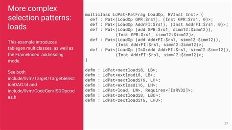 Llvm Backend Development By Example Risc V Speaker Deck