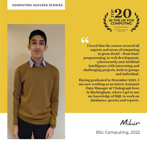 School Of Computing University Of Buckingham On Linkedin Success University Data