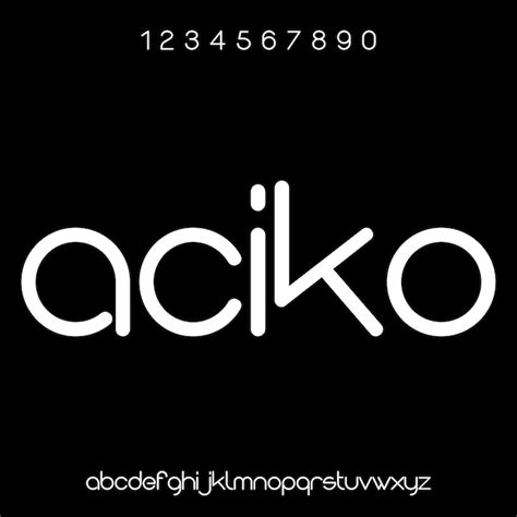 Premium Vector Bold Display Alphabet Font Vector