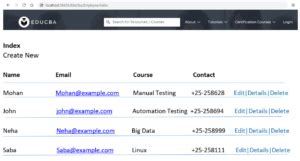 Entity Framework In MVC Examples Of Entity Framework In MVC