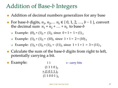 Ppt Integer Representations And Bases Powerpoint Presentation Free