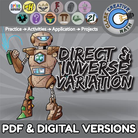 Direct And Inverse Variation Unit Bundle Clark Creative Education
