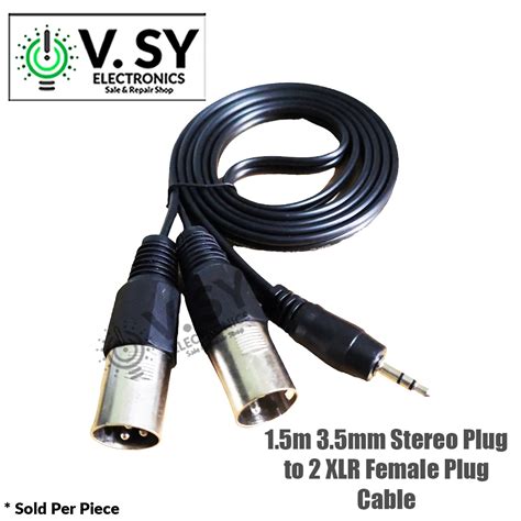 1 5M 3 5mm Male Stereo Plug To 2 XLR Male Female Plug Cable TRS Audio Interface Jack Connector