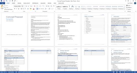 Concept Proposal Template Ms Wordexcel Spreadsheets Ms Office