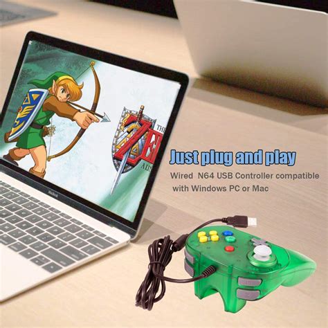 Mini N64 Usb Controller Retro Wired Game Joystick For Pc Mac Raspberry Pi 2 Pack In Nepal At
