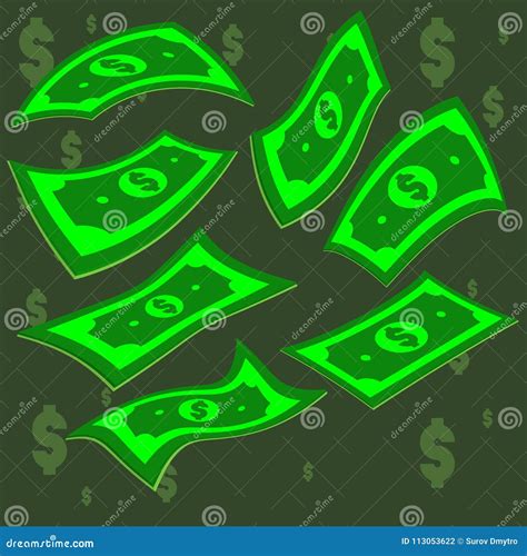 Packages Of Banknotes Vector Pile Of Cash Dollar Stack Hundreds Of Dollars Isolated Flat