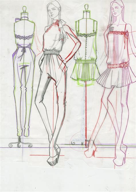 Как рисовать моделей для дизайна одежды 86 фото