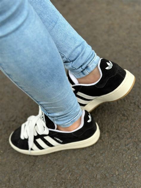 Tênis Adidas Campus Preto Branco Premium Feminino 30 Shoes