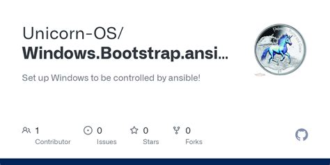 Github Unicorn Oswindowsbootstrapansible Set Up Windows To Be