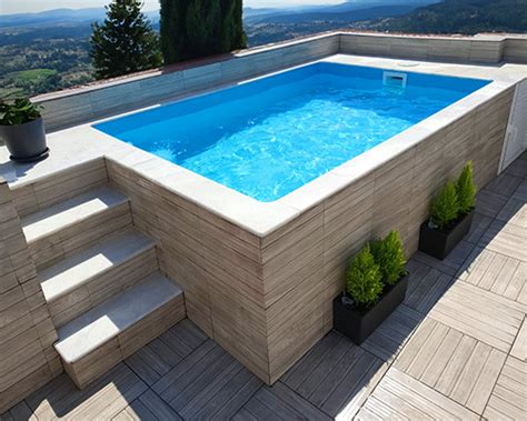 Agujero En Piscina Sobre El Suelo Instalación De Piscinas Modernas En