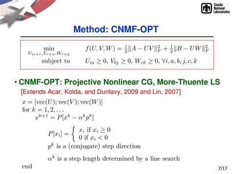 Ppt Coupled Matrix Factorizations Using Optimization Powerpoint Presentation Id 3343460