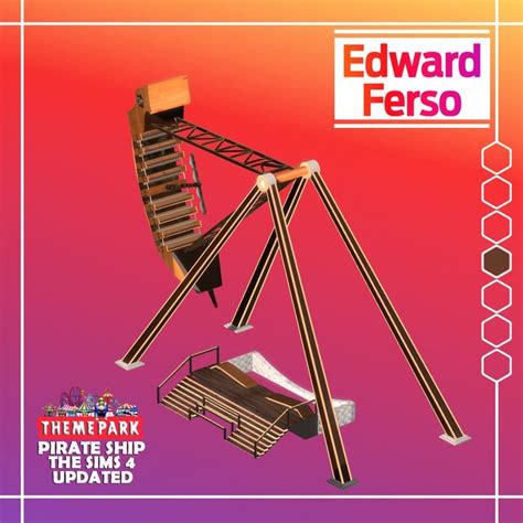 Pirate Ship Ride 3d Model Theme Park Updated