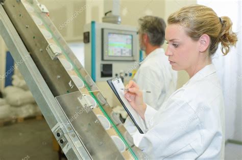 Lady Auditing In Factory Stock Photo By Photography33 129741564