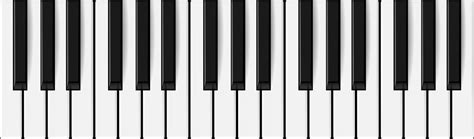 Vector Realistic Piano Keys Music Theme Design 12879378 Vector Art At