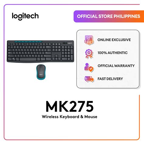 Logitech Mk275 Wireless Keyboard And Mouse Combo 2 4ghz Wireless Compact Wireless Mouse 8