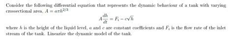 Solved Consider The Following Differential Equation That Chegg Com