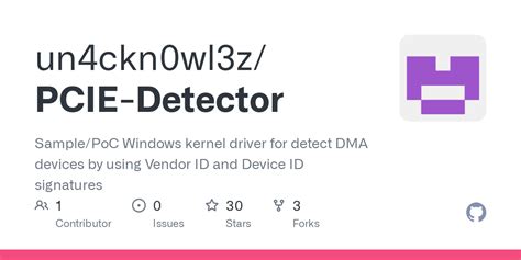 GitHub Un Ckn Wl Z PCIE Detector Sample PoC Windows Kernel Driver