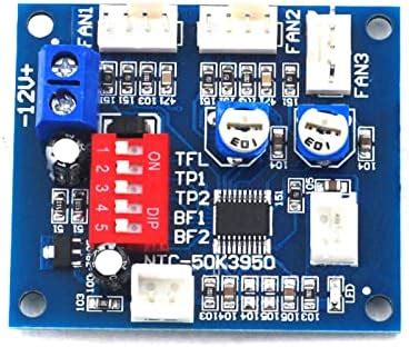 DC V A PWM PC CPU Fan Temperature Control Speed Controller Board Alarm Probe By DIY Amazon