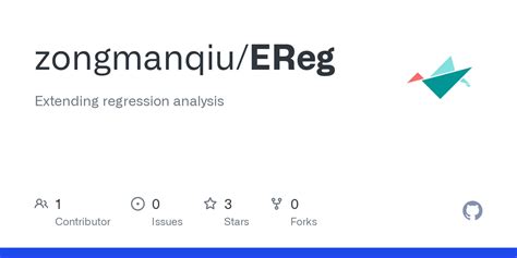 Github Zongmanqiu Ereg Extending Regression Analysis