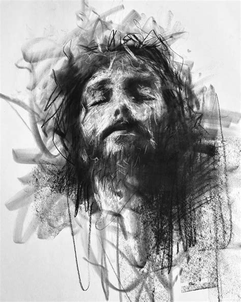But Your Will Be Done — Charcoal On Heavy Weight Drawing Paper 18x24