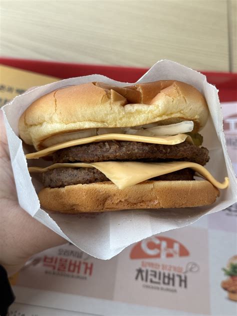 롯데리아 더블클래식치즈버거 음식여행 에펨코리아