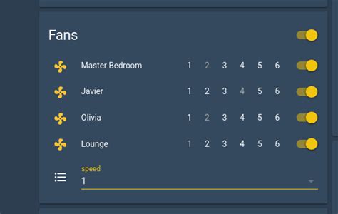 Lovelace Custom Fan Card Example Dashboards And Frontend Home