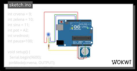 Rgb Potenciometar Wokwi ESP STM Arduino Simulator