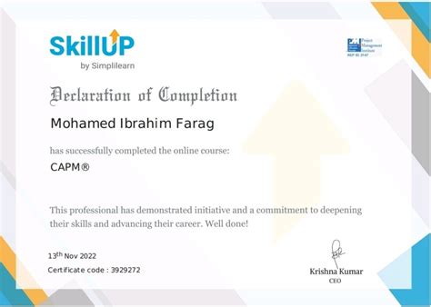 Mohamed Ibrahim On Linkedin Certified Association Project Management