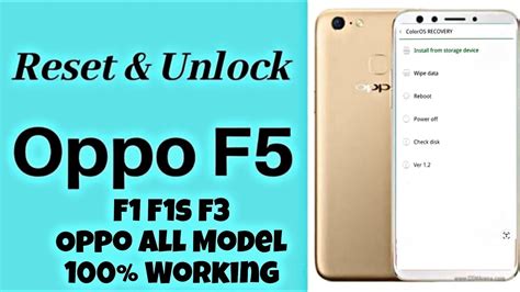 Oppo F5 Cph1723 Hard Reset Unlock Pattern And Password Lock Oppo All Model 100 Working Youtube