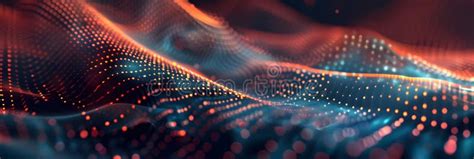 Visualization Of Abstract Waveform Data Featuring Dynamic Energy Flow Futuristic Design And