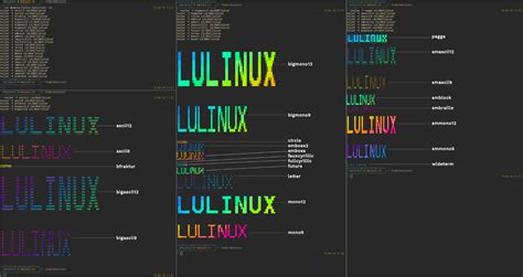 linux命令toilet linux终端字符工具toilet的24种字体样式 csdn博客