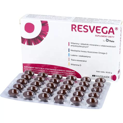 Resvega, 60 kapsułek – opinie, skład i cena ️| Apteka Nowa Farmacja