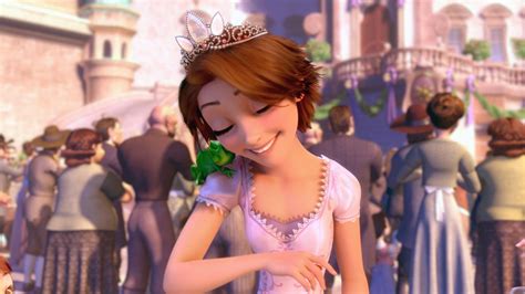 Tangled Disney Princesses Rapunzel Pascal Character Happy Love