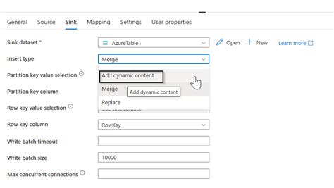 Azure Data Factory What Is The Difference Between Merge And Replace