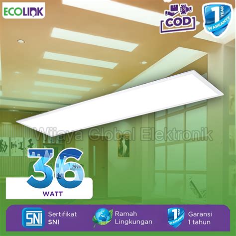 Lampu Led Panel Kotak Ecolink 36 Watt 36watt 36w W 30cm X 120cm 30