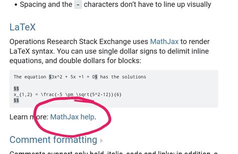 Custom Link On The Mathjax Help Page Quantum Computing Meta Stack